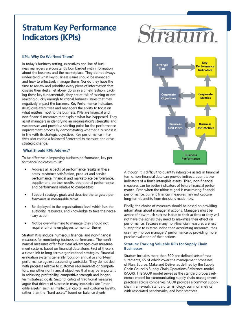 Stratum Application Brochures